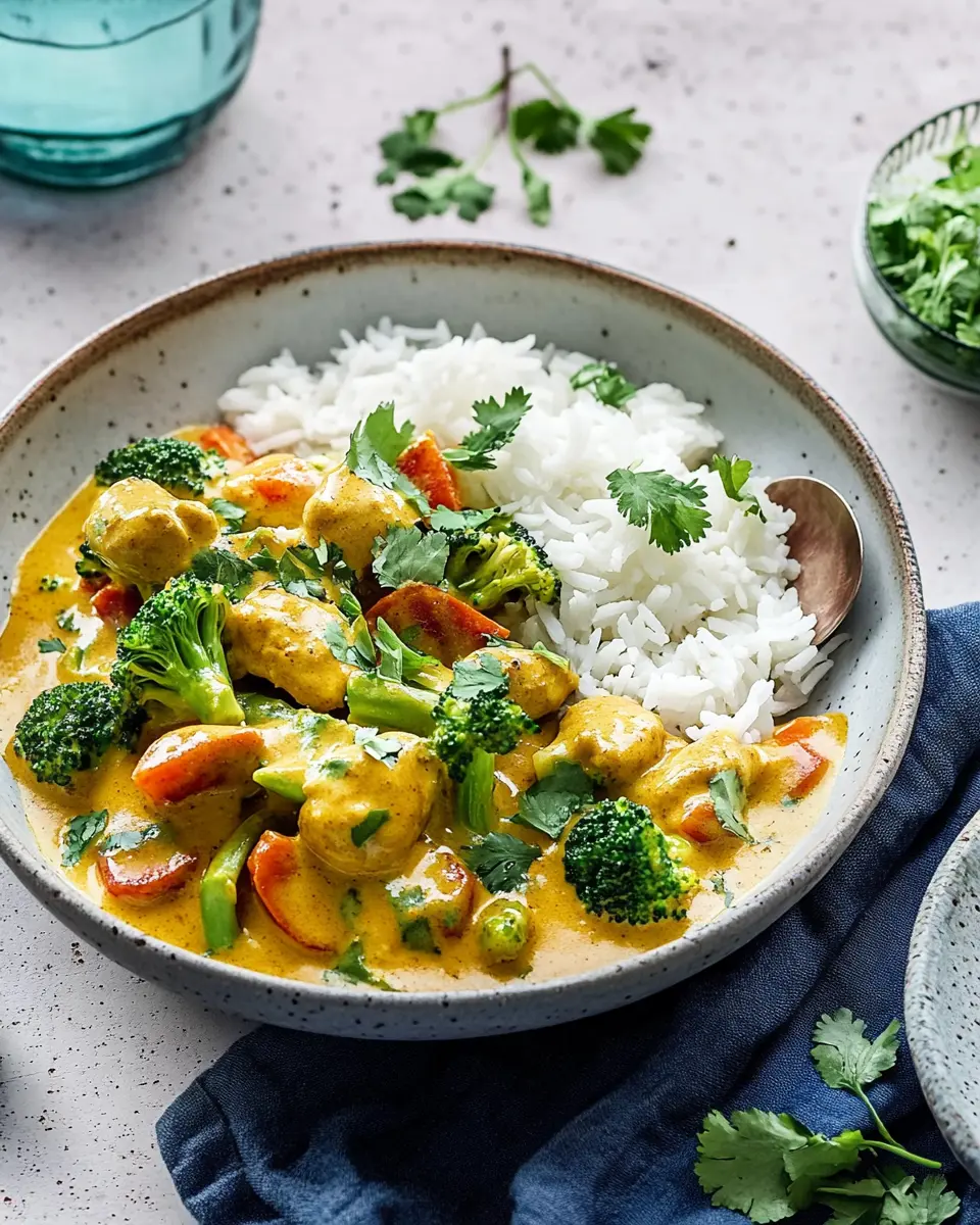 Brokkoli Reis Curry
